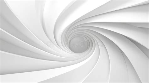 A Spiral Pattern Of White Lines Forming A Tunnel Like Structure Stock