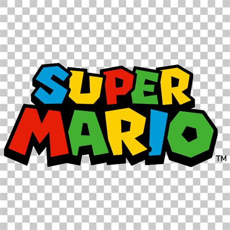 Etiqueta Logo Super Mario Bros Sin Fondo El Taller De Hector