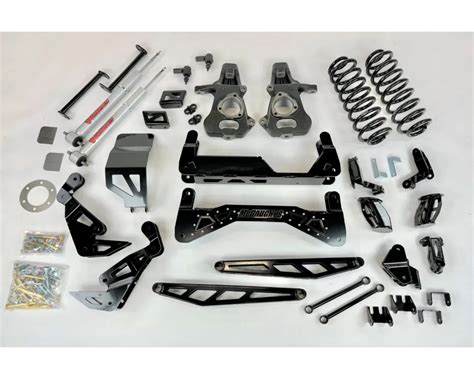 Mcgaughys 50803 Mcg Suspension 7 Powder Coated Black W Stainless
