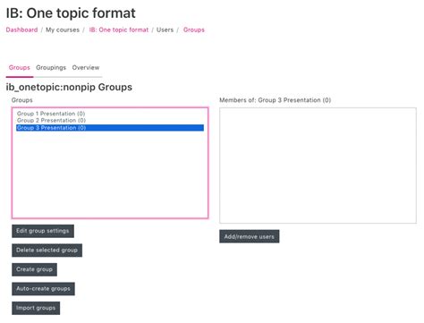 How Do I Manually Create Groups In Moodle Digital Education Support At Brookes