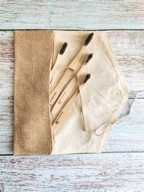 Multi Purpose Pouch With Tooth Brush And Tongue Cleaner Naturecoindia