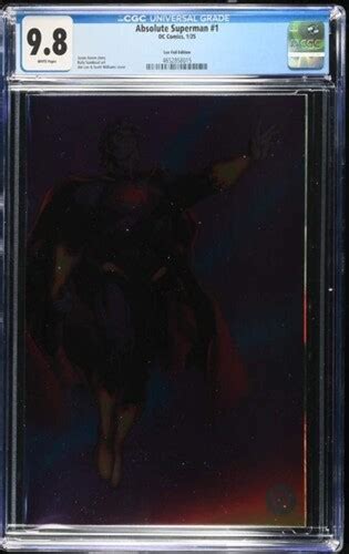 Absolute Superman 1 Cgc 9 8 2024 Jim Lee Foil Variant Ebay