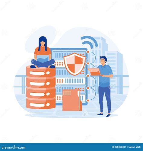 System Administrator People Working On Computer And Doing Technical