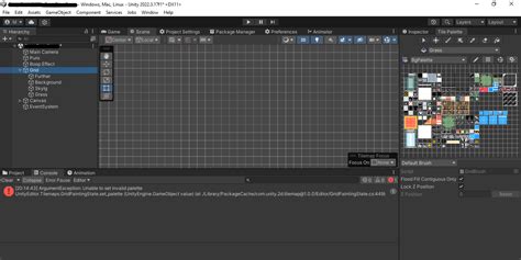 Tile Palette Create Error Unity Engine Unity Discussions