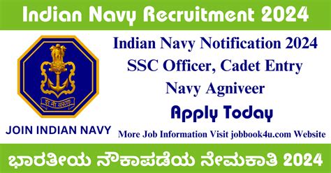 Indian Navy Recruitment 2024 Apply Now For Indian Navy Jobs Job Book 4u