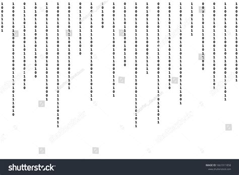 Vector Streaming Binary Code Background Data Stock Vector Royalty Free