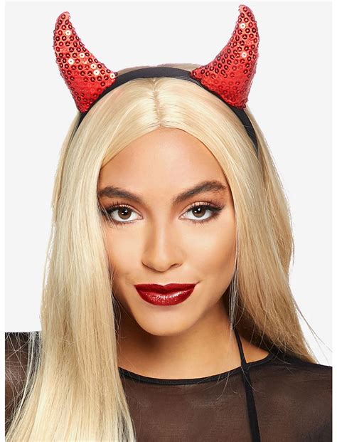 Sequin Devil Horns Hot Topic