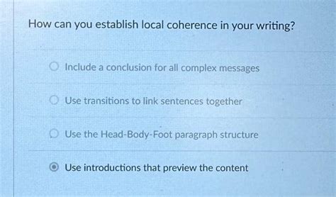 How Does Global Coherence Help Your Writing Ensures