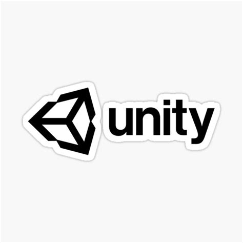Unity Game Engine Logo Sticker By JaroNT Redbubble
