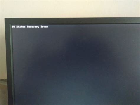 ‎fw Status Recovery Error Dell Technologies
