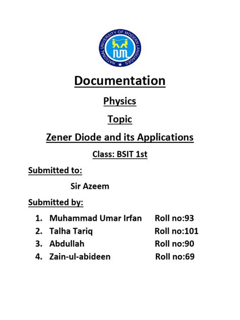 Documentation Cover Page Pdf