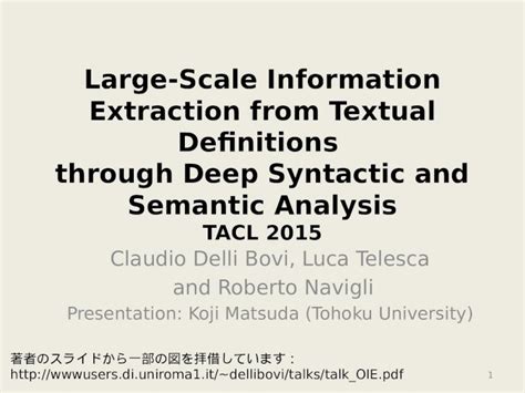 Pptx Large Scale Information Extraction From Textual Definitions Through Deep Syntactic And