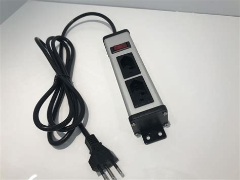2 Way Brazil Multi Socket Extension Cord With Switch