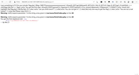 buuctf闯关日记 [mrctf2020]ez bypass1 csdn博客