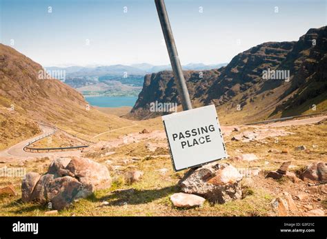 The Passing Place At The Top Of Bealach Na Ba Or Pass Of Cattle As It