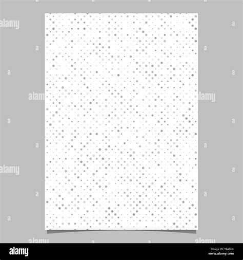 Grey Dot Pattern Brochure Background Vector Stationery Template Design Stock Vector Image