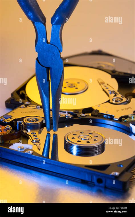 Inside A Computer Hard Drive Hi Res Stock Photography And Images Alamy