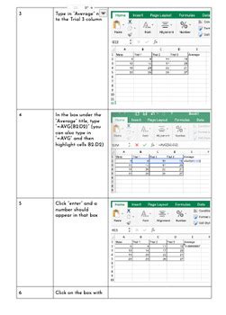 How to Calculate Averages and Standard Deviation Using Excel Lesson