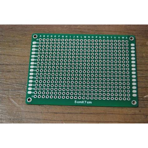 Jual Pcb Lubang Ic Pcb Bolong Double Side Prototype Pcb Bread Board 5x7cm Shopee Indonesia