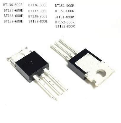 100pcs Bt136 600e Bt137 600e Bt138 600e Bt139 600e Bt136 800e Bt137