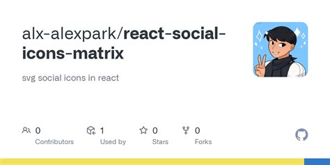 Github Alx Alexparkreact Social Icons Matrix Svg Social Icons In React