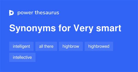 Very Smart Synonyms 179 Similar Words And Phrases