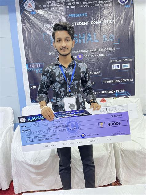 Sujit Singh Thakur On Linkedin I Am Very Happy That This Was My First Contest And I Am The