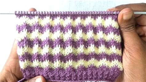 Knitting Two Color Design Double Color Knitting Pattern