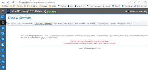 Solved Cf 2023 Solr Installed But Cant Access Coldfusion Adobe