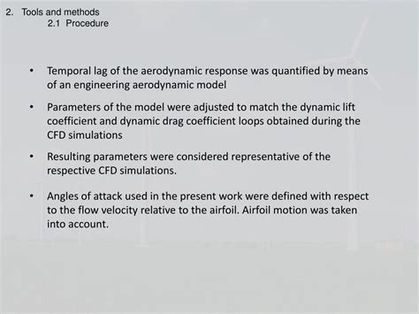 Ppt Modelling Of Unsteady Airfoil Aerodynamics For The Prediction Of Blade Standstill