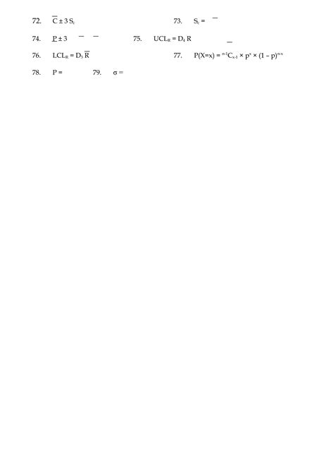 Statistical Inference Formulasheet Doc