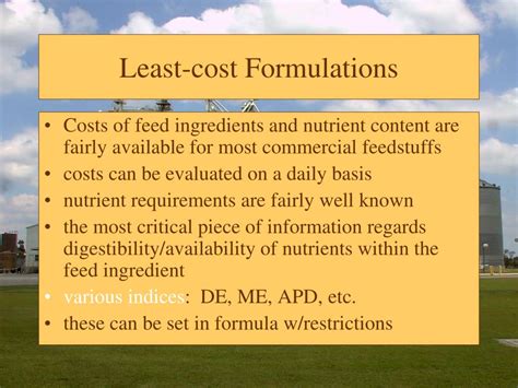 ppt feed formulation and manufacture powerpoint presentation free