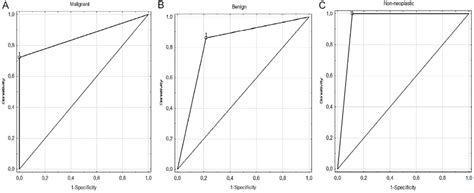 Receiver Operator Characteristic Roc Curve Analysis A Roc Curve