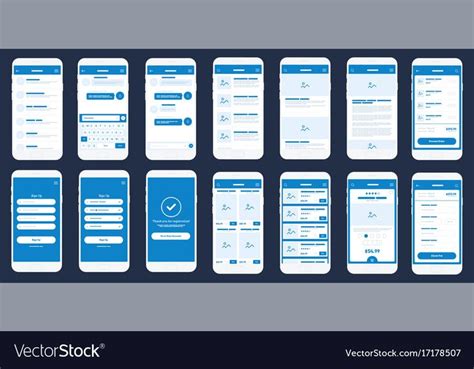 Mobile App Wireframe Ui Kit Detailed Wire Frame For Quick Prototyping