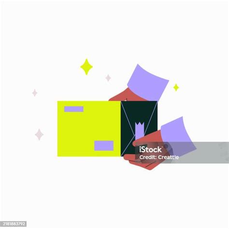 상자를 들고 손 에서 배달 포장 그리고 전자 상거래를 상징하는 평면 벡터 일러스트 레이 션 흰색 배경에 고립 개념에 대한 스톡 벡터 아트 및 기타 이미지 Istock