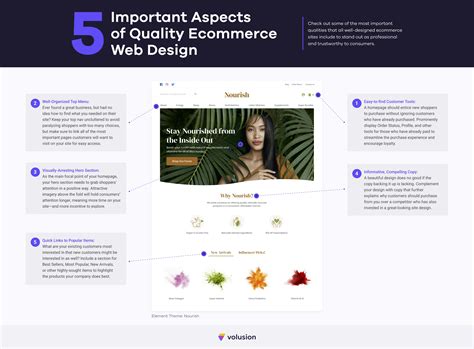 5 Important Aspects Of Quality Ecommerce Web Design Infographic