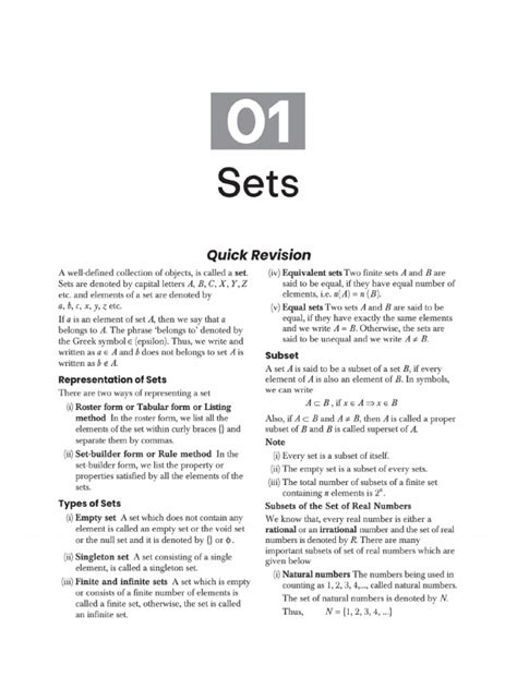 Class 11 Mathematics Chapter 1 Set Mcq Pdf
