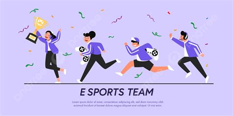 경쟁 복장을 한 E스포츠 선수 팀은 상대 팀과 경쟁하여 트로피와 상품을 받을 수 있습니다 게임 스포츠 경쟁 배경 일러스트 및 사진 무료 다운로드 Pngtree