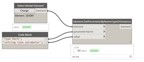 Elementsetparametervaluebynametypeorinstance Dynamo Nodes