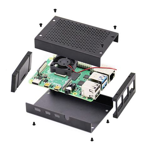Raspberry Pi 4 Aluminum Case Metal Box