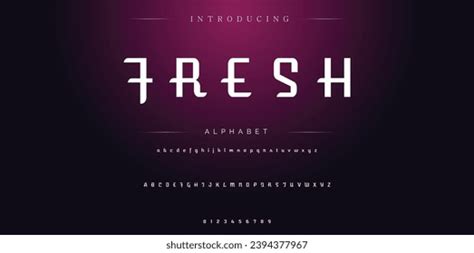 Spark Modern Bold Font Sans Serif Stock Vector Royalty Free Shutterstock