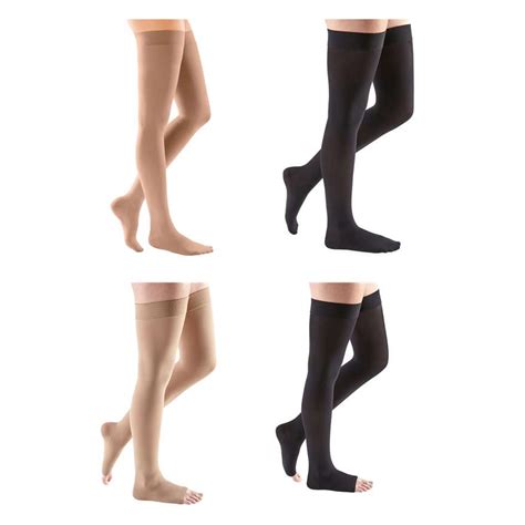 Mediven Comfort Thigh High Compression Stocking With Silicone Band