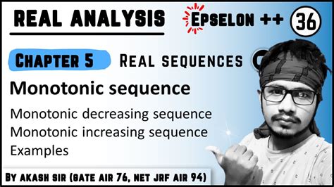 Monotonic Sequence Monotonic Sequence Examples Monotonic Sequence In Real Analysis YouTube