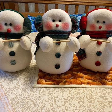 Snowman Doorknob Greeter Etsy