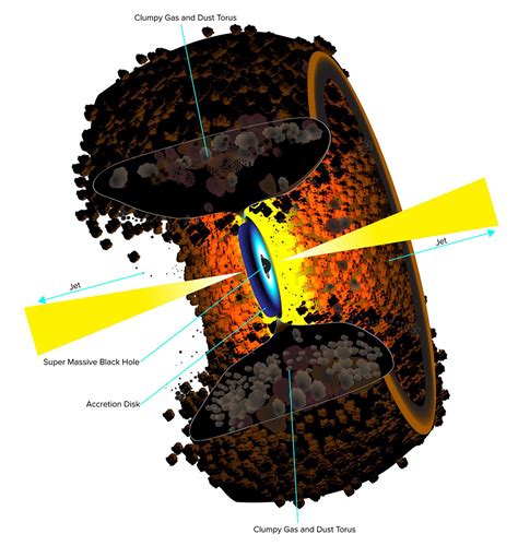 astronomers observe doughnut shaped torus surrounding black hole