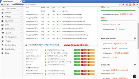 Install Centos Web Panel 09811 Web Hosting Control Panel On Centos 2daygeek
