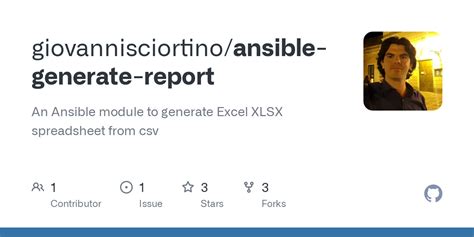 Github Giovannisciortinoansible Generate Report An Ansible Module