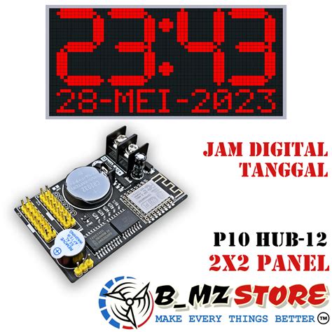 Digital Clock Controller And Date P10 Wifi Shopee Malaysia