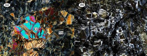Photomicrographs Of Thin Sections A Orthopyroxene Thin Section