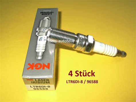 4 Original Ngk Zündkerzen Ltr6di 8 96588 Für Ford Galaxy 2 0 203ps